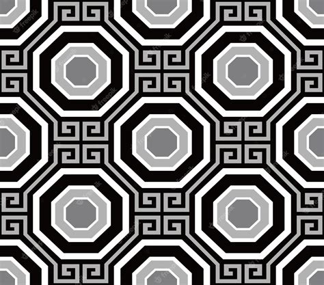 Premium Vector Abstract Geometric Octagon Seamless Vector Pattern Interior Luxury Style