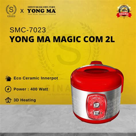 Promo Yongma Yong Ma Magic Com Rice Cooker 2l 2 L Smc 7023 Smc7023