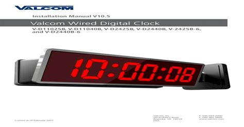 Pdf Valcom Wired Digital Clock Dokumen Tips