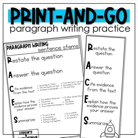 Paragraph Writing Practice Constructed Response Races Writing Strategy Bundle