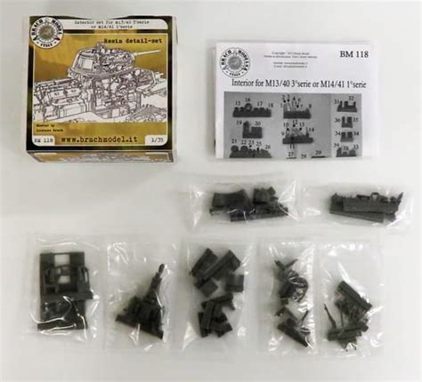 1 35 Interior Set For M13 40 3 ° Serie Or M14 41 1 ° Serie Detail Up Parts Resin Cast Kit
