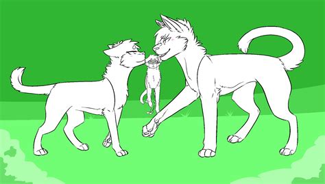 Warrior Cat Couple Base