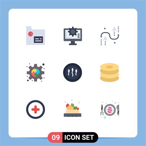 Set Of 9 Commercial Flat Colors Pack For Puzzle Piece Coding Gear