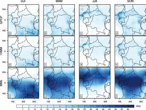 Spatial Distribution Of Maximum Consecutive Wet Day Cwd In Day