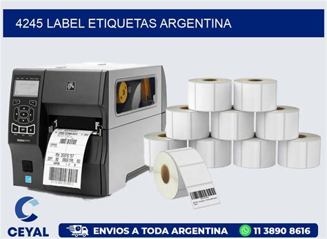 4245 Label Etiquetas Argentina Rollos Zebra