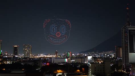 440 Drones Light Up The Night A Special Edition Of The Monterrey Arts Festival Lumasky Drone