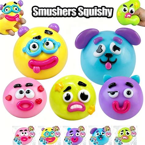 Smushers Squishy 2026 New Summer Curiosities Smushers Face Swap