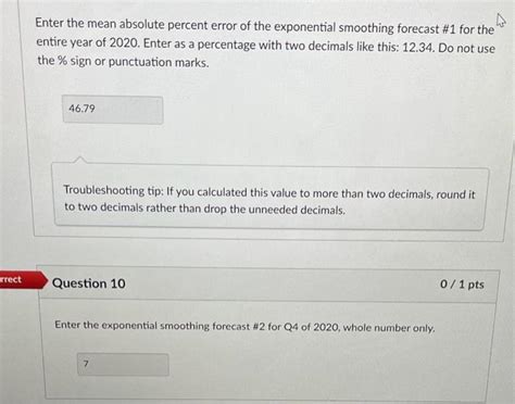 Solved Exponential Smoothing Forecasting Exercise This Is A