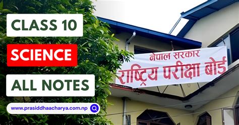 Neb Class 10 Science All Chapters Notes Exercises