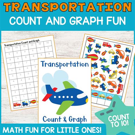 Transportation Count And Graph Homeschool Happiness Shop