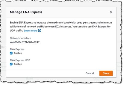 Elastic Network Adapter ENA Express
