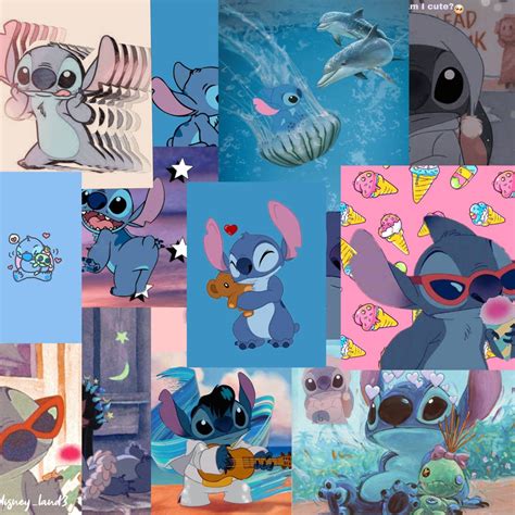 Download Artwork Of Stitch Collage Wallpaper