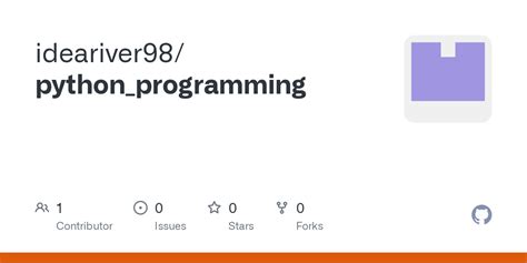 Github Ideariver Python Programming