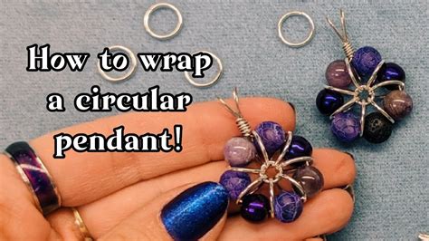 How To Wire Wrap A Beaded Pendant Jewelry Making Tutorial Youtube