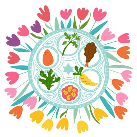 Seder Plate Illustrations Royalty Free Vector Graphics And Clip Art Istock