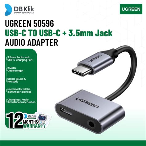 Jual Audio Adapter Ugreen Usb C To Usb C Mm Non Dac Splitter Shopee Indonesia