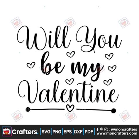 Will You Be My Valentine Svg Instant Download Instant Download