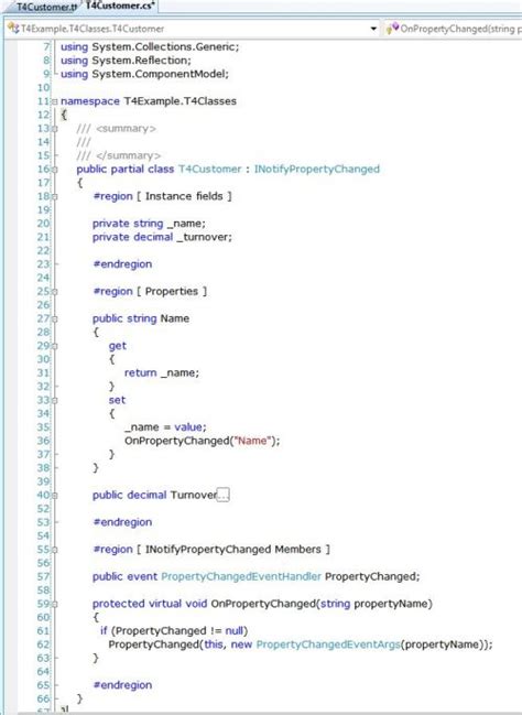 T4 Code Generation By Using Code Templates Lammentations Of A One