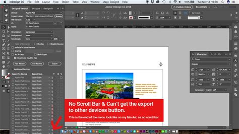 No Scroll Bar For Additional Devices In Ver 68 Ver 71 Mag
