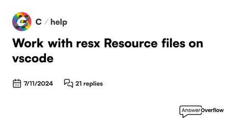Work With Resx Resource Files On Vscode C