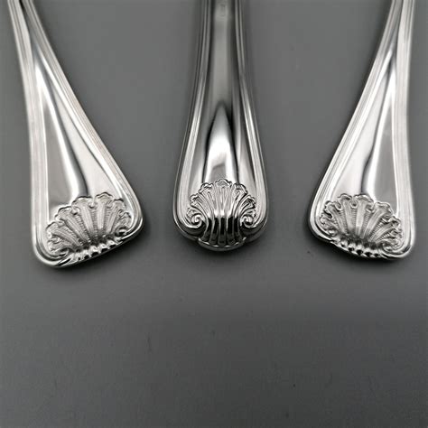 20th Century Italian Solid Silver Cutlery Set 101 Pieces Cellini For