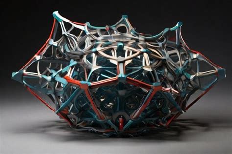 Lattice Structure Disassemblable Premium Ai Generated Image