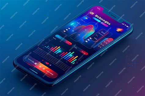 Gui Elements For Business Analytics Mobile App Premium Ai Generated Image