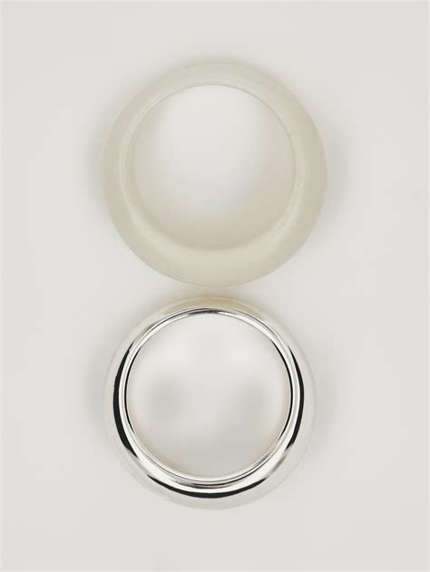 레진 더블 반지 세트 · 화이트 · 액세서리 Massimo Dutti