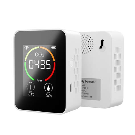 Household Indoor Carbon Dioxide Detector Mini Co2 Gas Sensor Usb Recharge Professional Medidor