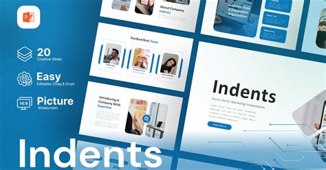 Indents Social Media Powerpoint Template Incl Social And Strategy Envato Elements
