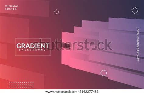 Soft Geometric Gradient Background Text Stock Vector Royalty Free