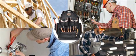 Tool Backpack With 2 Small Tool Bags Lokass Backpack Tool Bag Heavy Duty Tool Organizer