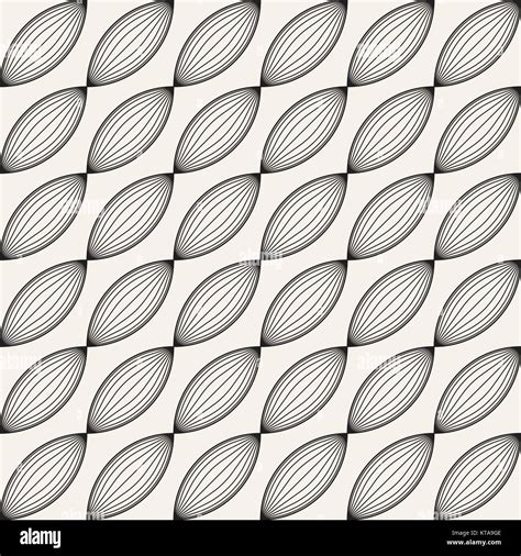 Vector Seamless Lattice Pattern Modern Stylish Texture With Monochrome Trellis Repeating