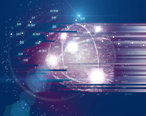 Quantum Computing Abstract Tech Background Concept With Qubit Learning Artificial Intelligence