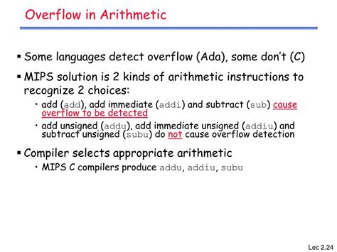 Ppt Eem 486 Computer Architecture Lecture 2 Mips I Nstruction Set