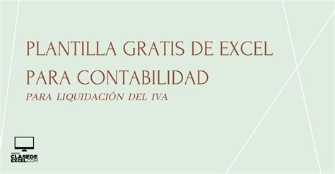 Plantilla Gratis De Excel Para Contabilidad
