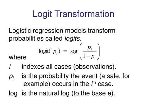 Ppt Logistic Regression Powerpoint Presentation Free Download Id279676