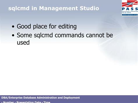 Ppt Scripting And Automation With Sqlcmd Powerpoint Presentation