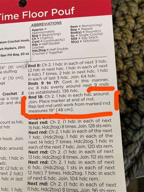 What Does Rnd 18 Mean R Crochet