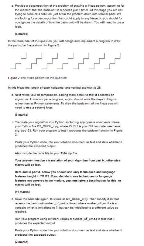 Solved A Provide A Decomposition Of The Problem Of Drawing Chegg