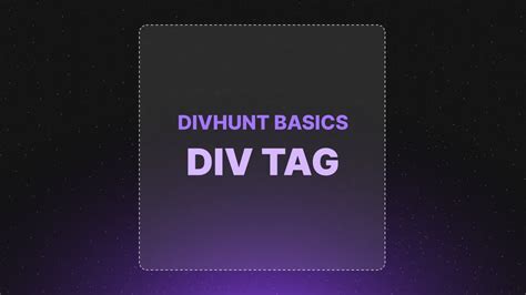 Div Divhunt Basics Youtube