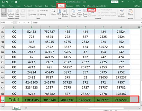 How To Freeze The First And Last Row In Excel My Microsoft Office Tips