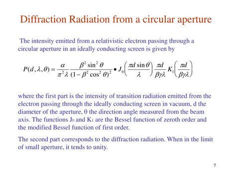 Ppt Beam Size Diagnostics Using Diffraction Radiation Powerpoint