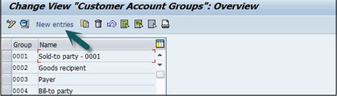 Sap Sd Customer Account Groups