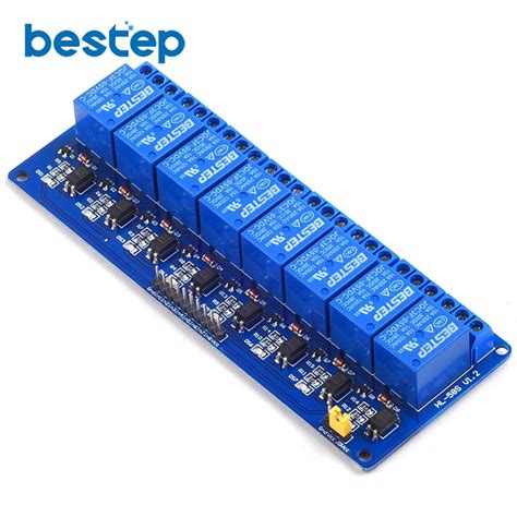 2 Pcs 5 V 8 채널 릴레이 모듈 광 커플러 릴레이 출력이있는 저수준 트리거 Arduino 용 8 웨이 릴레이 모듈반도체 집적회로 Aliexpress