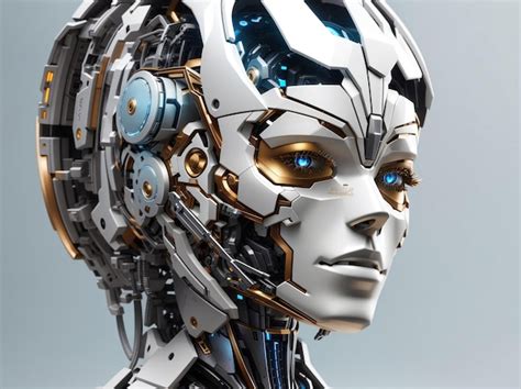 Premium Ai Image Layered Sliced Shape Cybernetic Fusion Of Artificial