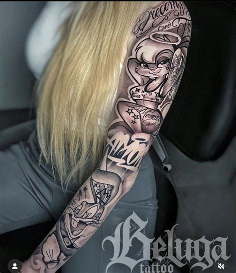 Pin De Hanis Em Trabajo Tatuagem Tatuagem Braço Inteiro Feminino