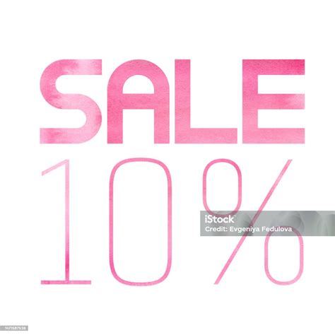 10 판매 분홍색 수채화 배너 비바 마젠타 색상 판매 간판 계절 판매 판매점 및 광고 배너를위한 완벽한 수채화 디자인 10에