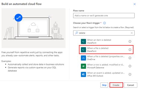 When A File Is Deleted Trigger In Sharepoint Connectorpower Automate Cloud Flows Kaizen