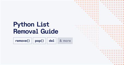 Python List Remove Delete Elements From List 7 Methods Code